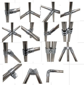 2.3mm starke stempelnde Slivery Stahlrohrverbinder justierbares SPCC